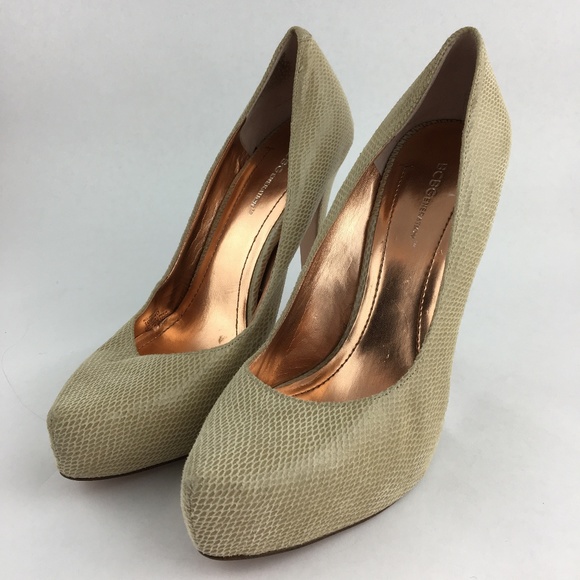 BCBGeneration | Shoes | Nwob Bcbgeneration Snake Print Heels Pumps M ...